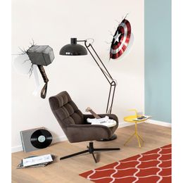 Komar Wandtattoo &raquo;Avengers Powerful Weapons - Gr&ouml;&szlig;e 50 x 70 cm&laquo; selbstklebend, Wandsticker, Kinderzimmer bunt Folie Blumen Disney Wald