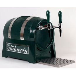 Gl&uuml;hweinzapfanlage, Getr&auml;nke durchlauferhitzer - mit integriertem Luftkompressor, 2-leitig 6 kW, Fassform