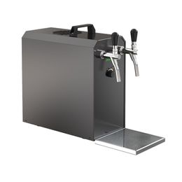 ich-zapfe Zapfanlage, Bierzapfanlage STREAM 50 Bierkoffer, Durchlaufk&uuml;hler 2-leitig Trockenk&uuml;hler, bis zu 55 Liter/h - BLACK EDITION