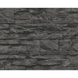 Livingwalls living walls Vinyltapete &raquo;Best of Wood`n Stone 2nd Edition&laquo; Motiv Steinoptik gemustert glatt Modern Tapete Stein Tapeten Wohnzimmer Schlafzimmer K&uuml;che