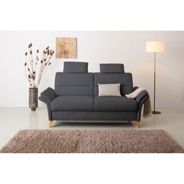 OTTO home 3-Sitzer &raquo;Westerland&laquo; Federkern-Polsterung. wahlweise mit Armlehnfunktion grau 100% Polyester B/H/T: 186cm x 90cm x 89cm, Luxus-Microfaser 