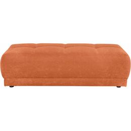 DOMO collection Hocker &raquo;Ava Bankhocker mit Federkernunterfederung, B/T 150/67cm&laquo; orange Struktur (100% Polyester);Microfaser PRIMABELLE (100% 