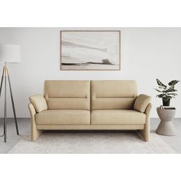 DOMO collection 2,5-Sitzer &raquo;Pina, schmale Armlehnen, mit Federkern, kompakt & elegant&laquo; Hoher Sitzkomfort, Feinstruktur, beige, Breite 199 cm beige 100