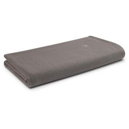 Ross Saunatuch &raquo;Waffelpique&laquo; 100% Baumwolle grau Frottier, Baumwolle B/L: 80cmx200cm, 1 Stk., Frottier
