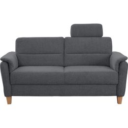 Home Affaire 2,5-Sitzer &raquo;Palmera, B: 179 cm&laquo; mit Federkern grau 100% Polyester;Struktur (100% Polyester);Luxus-Microfaser in Lederoptik (100% 