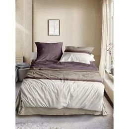Irisette Bettw&auml;sche &raquo;Wave 8563&laquo; 2 Stk. anschmiegsam und atmungsaktiv lila Mako-Satin, Obermaterial: 100% Baumwolle B/L: 140cm x 200cm, 1 Stk., 1 Stk., Mako-