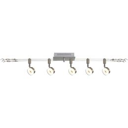 N&auml;ve n&auml;ve LED Pendelleuchte &raquo;Tony&laquo; LED-Board 1 Stk. Warmwei&szlig; individuell einstellbar grau 5, &Oslash; 7cm H: 21cm, 1 Stk.