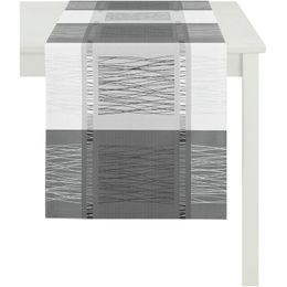 Apelt Tischl&auml;ufer &raquo;COMO, LOFT STYLE, Jacquard&laquo; schwarz Polyester B/L: 44cm x 140cm, 1 Stk., rechteckig