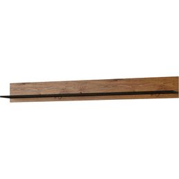 OTTO home Wandregal &raquo;Larona&laquo; Breite 185 cm, Wandboard braun B/H/T: 185cm x 20cm x 21cm
