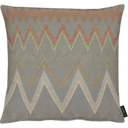 Apelt Dekokissen &raquo;Indira&laquo; Kissenh&uuml;lle ohne F&uuml;llung, 1 St&uuml;ck grau Baumwolle, Polyester B/L: 49cm x 49cm, 1 Stk.