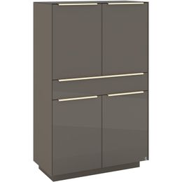 set one by Musterring Highboard &raquo;Reno&laquo; 1 Stk. tlg. Mit Sockel in diversen Farben, 148 cm H&ouml;he & Farbauswahl Glas, Holzwerkstoff B/H/T: 92cm x 148cm x 
