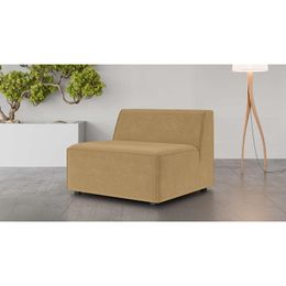 OTTO home Sessel &raquo;Bequemer Sessel Cavan, Ma&szlig;e B/T/H: 90/90/72 cm&laquo; ohne Armlehne, mit Wellenunterfederung, auch in Boucl&eacute; gold 100% Polyester Chenille,