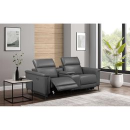 OTTO home 2-Sitzer &raquo;LUND, Naturleder, Kinosofa, Relaxfunktion, TV-Sessel, man./elektrisch&laquo; elektr. mit USB-A, Kopfteilverstellung, Getr&auml;nhalter u. 