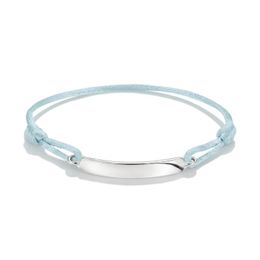 Thomas Sabo Damen Thomas Sabo Armband &raquo;Together Textilarmband&laquo; blau 24, Silber 925 (recycelt) Textil