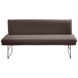 K+w Komfort & Wohnen K+W Komfort & Wohnen Polsterbank 1 Stk. tlg. Spitzkissenoptik, Sitzsteppung, hoher Sitzkomfort, in 2 Gr&ouml;&szlig;en w&auml;hlbar braun B/H/T: 172cm x 87cm x 65cm, 