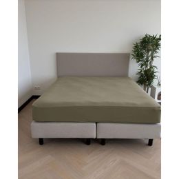 Kayori Spannbettlaken &raquo;Tara&laquo; Hergestellt aus GOTS-zertifizierter Bio-Baumwolle gr&uuml;n Jersey-Elasthan, Obermaterial: 95% Baumwolle, 5% Elasthan (LYCRA )