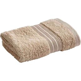 Christy Waschlappen &raquo;Organic&laquo; Luxus Seiftuch mit 550g/m&sup2;, 100% Bio-Baumwolle, 30 x 30, 4er Set beige Walkfrottier B/L: 30cm x 30cm