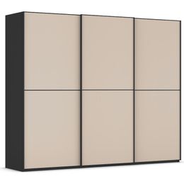 Rauch Schwebet&uuml;renschrank &raquo;Kleiderschrank Schrank Garderobe Schlafzimmerschrank SCALE-DUO&laquo; edle zweigeteilte T&uuml;ren Glas-Front mit 3 Zierleisten MADE 