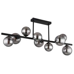 Globo LIGHTING LED Deckenleuchte &raquo;RIHA&laquo; G9 1 Stk. Warmwei&szlig; Deckenlampe, Glas, Design Leuchte, Wohnzimmer, Esszimmer schwarz 1 Stk.