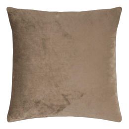 Pad Dekokissen &raquo;Elegance&laquo; Design als Basic, aus Samt, elegante Optik beige Polyester B/L: 40cm x 40cm, 1 Stk.