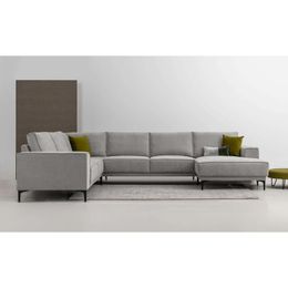 OTTO home Wohnlandschaft &raquo;OLAND Struktur fein U-Form, XXL, B: 342 cm, Skandi-Design&laquo; Skandi-Design in Struktur, Flachgewebe, Luxus-Microfaser, Boucle 
