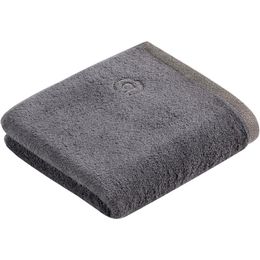 Bugatti Handtuch &raquo;Prato&laquo; Uni Farben, mit melierter Optik im Saum grau Walkfrottee, Obermaterial: 100% Baumwolle B/L: 50cmx100cm, 2 Stk., Walkfrottee