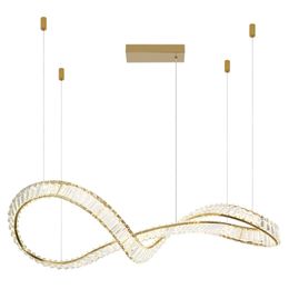 Globo LIGHTING H&auml;ngeleuchte &raquo;NEIL&laquo; LED-Modul 1 Stk. warmwei&szlig; - kaltwei&szlig; H&auml;ngelampe Esszimmer-Leuchte Esstischleuchte Wohnzimmer gold H: 120cm, 1 Stk.