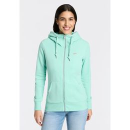 Ragwear Damen Kapuzensweatjacke &raquo;NESKIA ZIP A O&laquo; mit Kordelzug und Logo am &Auml;rmel M
