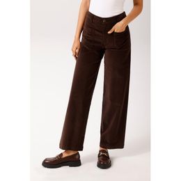 Aniston Casual Damen Aniston CASUAL Cordhose in angesagter Hight-waist-Form 46, N-Gr