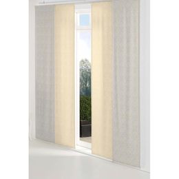 WIRTH Schiebegardine &raquo;Telfort&laquo; Paneelwagen 1 Stk. tlg. gold Jacquard, Baumwolle, Polyester 145cm, Paneelwagen, 60cm