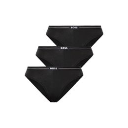 BOSS Damen BOSS Slip &raquo;3P BRIEF&laquo; Packung, 3er, 3 Stk. mit elastischen Logobund schwarz L (40), 3 Stk.