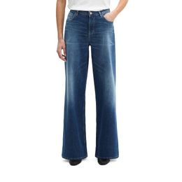 Marc O'Polo Marc O'polo Damen Marc O'Polo Weite Jeans 5-Pocket, hohe Leibh&ouml;he blau 30, L&auml;nge 32