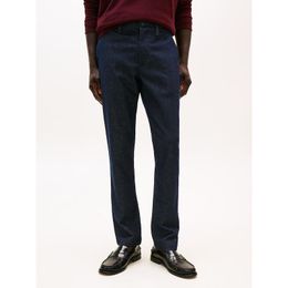 Tommy Hilfiger Herren Chinohose &raquo;BLEECKER BRUSHED MARL&laquo; Slim Fit, geb&uuml;rstete Melangeoptik blau 38, L&auml;nge 32