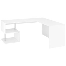 Home Affaire Eckschreibtisch &raquo;Esse, Schreibtisch im modernen Design&laquo; mit oder ohne Monitoraufsatz Breite 180/160 cm, "Made in Italy" wei&szlig; B/H/T: 180cm