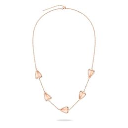 Liebeskind Berlin Damen Kette mit Anh&auml;nger &raquo;Metal Heart, Herz&laquo; Edelstahl, L: 50 B: 1mm