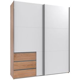 wimex Schwebet&uuml;renschrank &raquo;Level by fresh to go&laquo; wei&szlig; B/H/T: 200cm x 236cm x 65cm, Schubladen: 3 Stk. T&uuml;ren: 2 Stk.