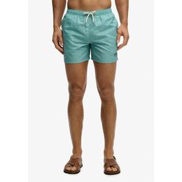 Superdry Herren Badeshorts &raquo;PREMIUM PRINTED 15 SWIM SHORT&laquo; aus Polyester, modische Passform, gemusterte Optik, pflegeleicht gr&uuml;n XL, N-Gr