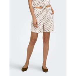 Only Damen Only Shorts &raquo;ONLEMMIA HW SHORTS PNT&laquo; Materialmix, locker geschnitten beige XS (34), N-Gr
