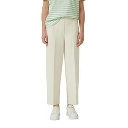 s.Oliver Damen s.Oliver 7/8-Hose mit Bundfalten und Stretch-Anteil beige 42, N-Gr