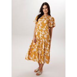 Aniston Selected Damen Aniston SELECTED Sommerkleid mit fantasievollem Druck in Sommerfarben 46, N-Gr