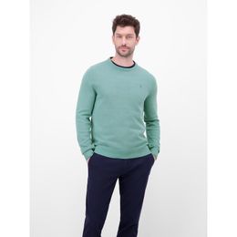 Lerros Herren Lerros Strickpullover mit Rippb&uuml;ndchen gr&uuml;n XL