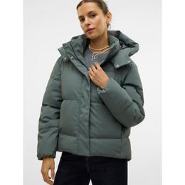 V&eacute;ro Moda Vero Moda Damen Steppjacke &raquo;VMGRETAKYLIE SHORT COATED JACKET NOOS&laquo; mit Kapuze Lederimitat gr&uuml;n XL