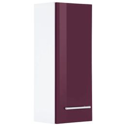 Welltime H&auml;ngeschrank &raquo;Venedig&laquo; Badm&ouml;bel in Breite 25 cm lila wei&szlig;, B/H/T: 25cm x 64cm x 20cm, T&uuml;ren: 1 Stk.