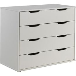 Vipack Schubkastenkommode &raquo;Pino&laquo; Made in Europe wei&szlig; Holzwerkstoff B/H/T: 88,5cm x 72cm x 43,3cm, 4 Stk.