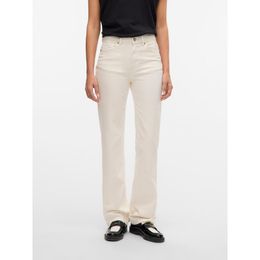 V&eacute;ro Moda Vero Moda Damen Straight-Jeans &raquo;VMTESSA HR STRAIGHT JEANS COLOR GA NOOS&laquo; wei&szlig; 26, L&auml;nge 32