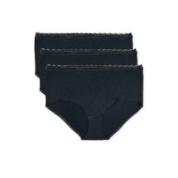 Nina von C. Damen Taillenslip &raquo;Simply&laquo; Packung, basic, eng, leicht, elastisch, bequem, mit Spitze, ohne Seitenn&auml;hte schwarz 44