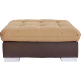 Sit & More sit&more Hocker &raquo;Palomino&laquo; mit Stauraum braun Kunstleder SOFTLUX /Feinstruktur (100% Polyester);NaturLEDER (echtes Rindsleder) Sitzfl&auml;che. Korpus im 