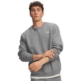 Under Armour Herren Sweatshirt &raquo;UA RIVAL FLC CREW&laquo;, aus Baumwolle und Polyester, erh&auml;ltlich in den Gr&ouml;&szlig;en S bis XXXL grau 3XL
