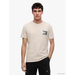 Tommy Jeans Herren T-Shirt &raquo;TJM REGULAR SIGNATURE FLAG&laquo; beige 4XL