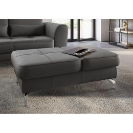 Sit & More sit&more Hocker &raquo;Bendigo&laquo; mit Klappfunktion, Bodenfreiheit 12 cm, wahlweise in 2 Fu&szlig;farben braun B/H/T: 114cm x 42cm x 71cm, NaturLEDER ,mit 
